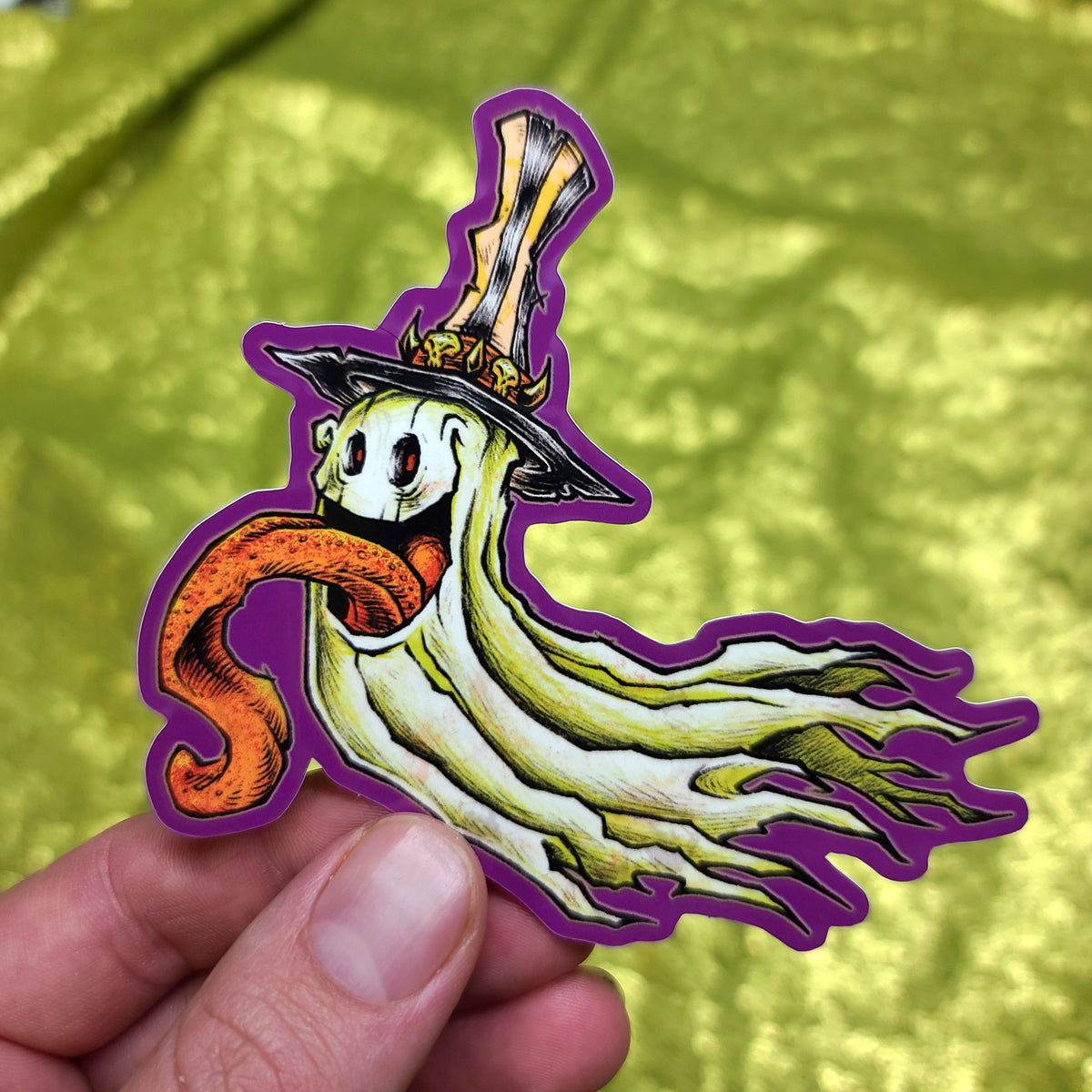 "MR. SPOOKTACULAR" Vinyl Sticker – Green Rabbit Press
