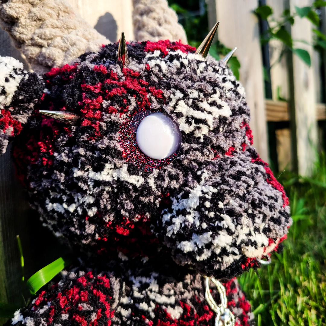 "GOTH GOAT" Crochet Critter – Green Rabbit Press